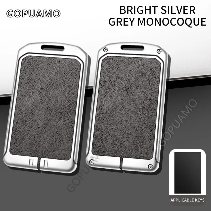 Zinc alloy+leather Car Key Cover For Tesla Card Key Case Model 3 Y X S ...