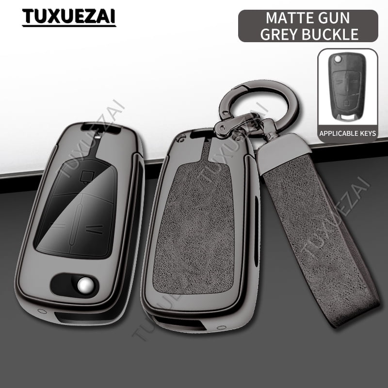 Zinc alloy+leather Car Key case For Opel A 3 buttons HU43/ HU100 ...