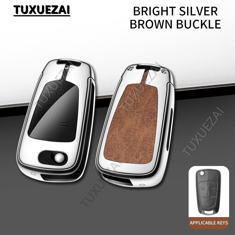 Zinc alloy+leather Car Key case For Opel A 3 buttons HU43/ HU100 ...