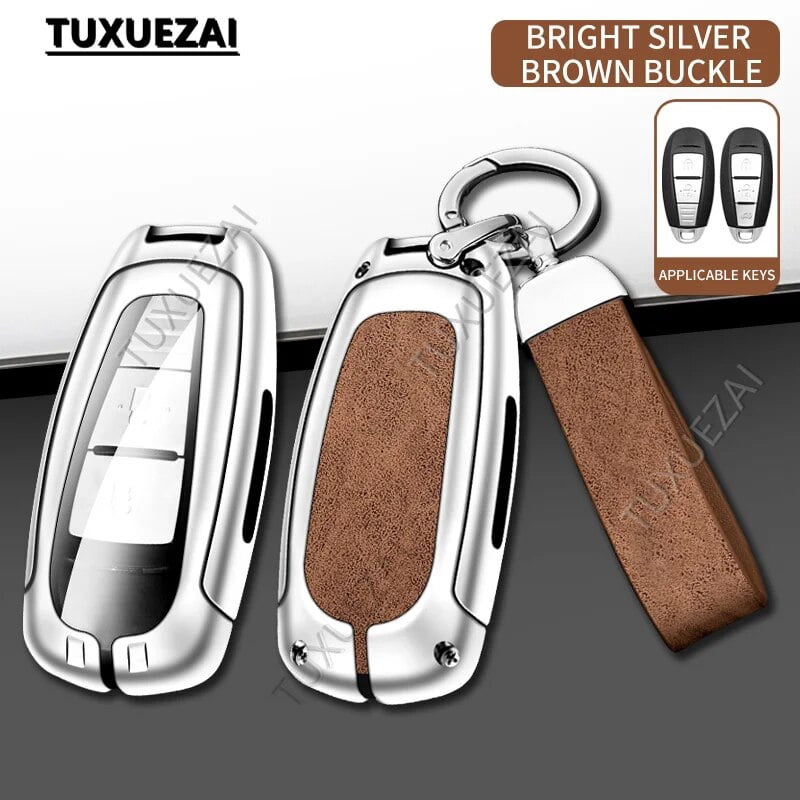 Zinc alloy+leather For Suzuki A key case Baleno Ertiga Ciaz Ignis ...
