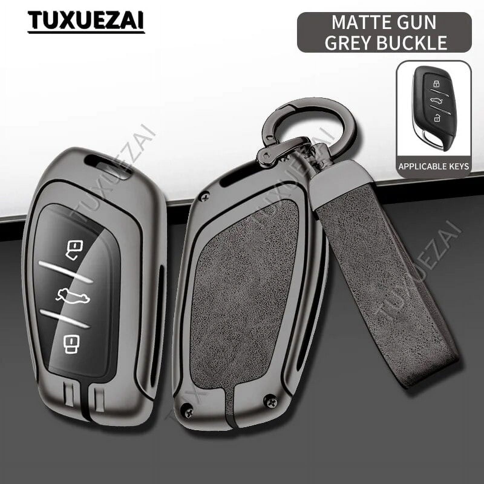 Zinc alloy+leather Key Case For MG A 3 buttons key case ZS RX5 HS PHEV ...