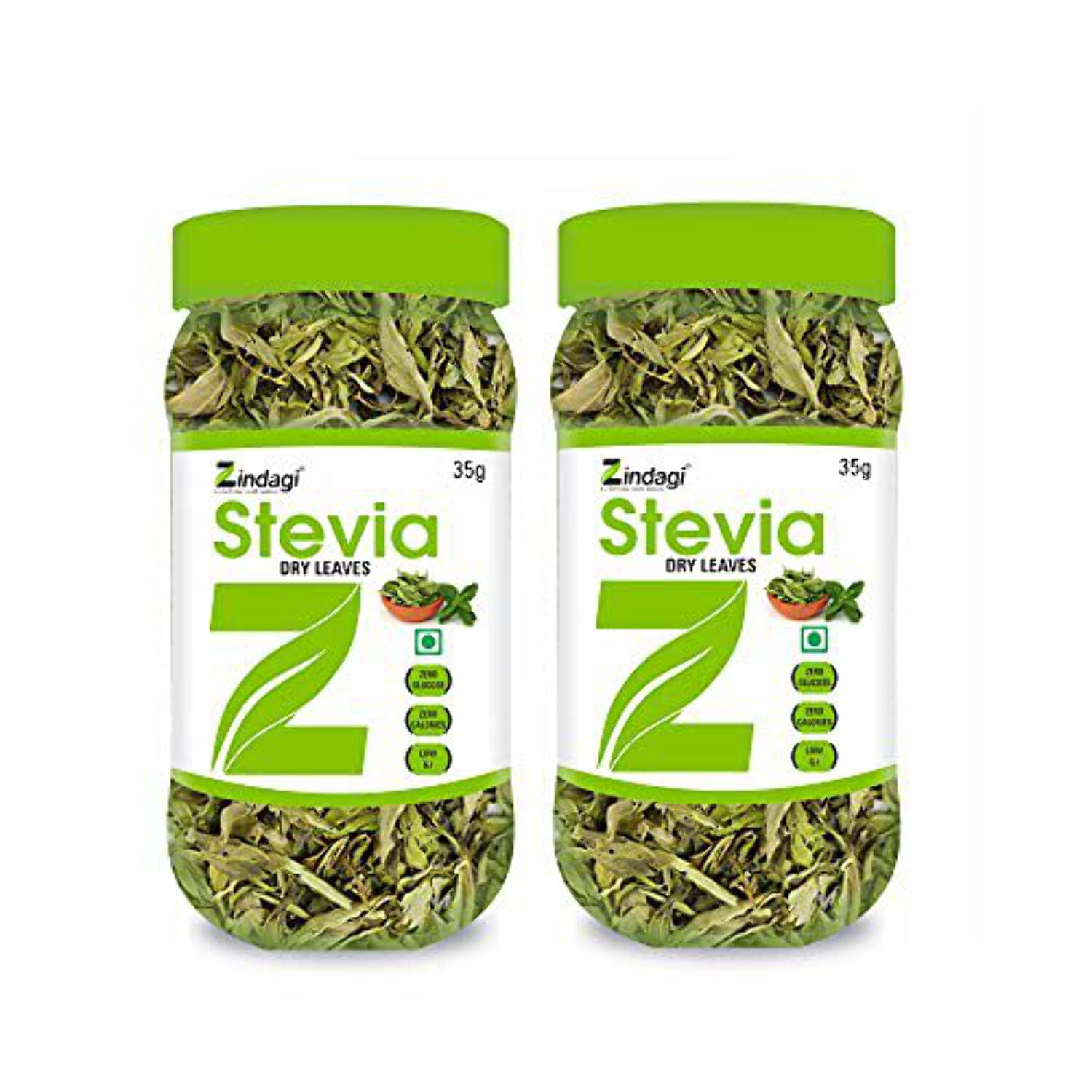 Zindagi Natural Sugarfree Sweetener - 100% Pure Stevia Leaves - Natural ...