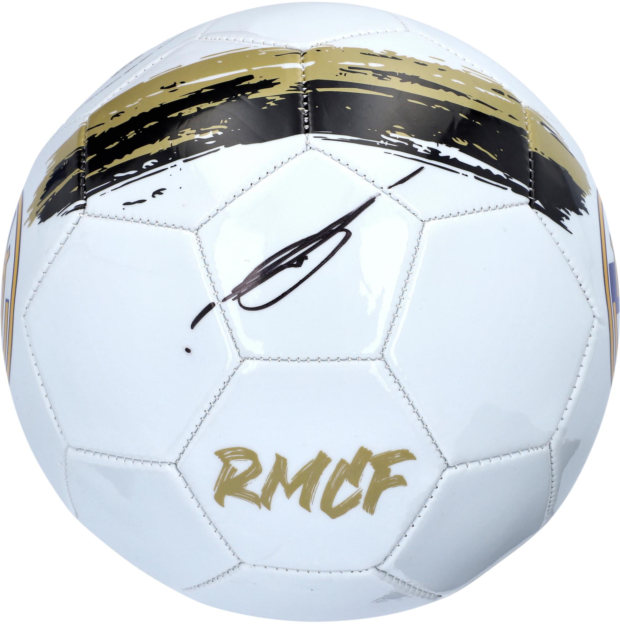 Zinedine Zidane Real Madrid Autographed Logo Soccer Ball - Fanatics ...
