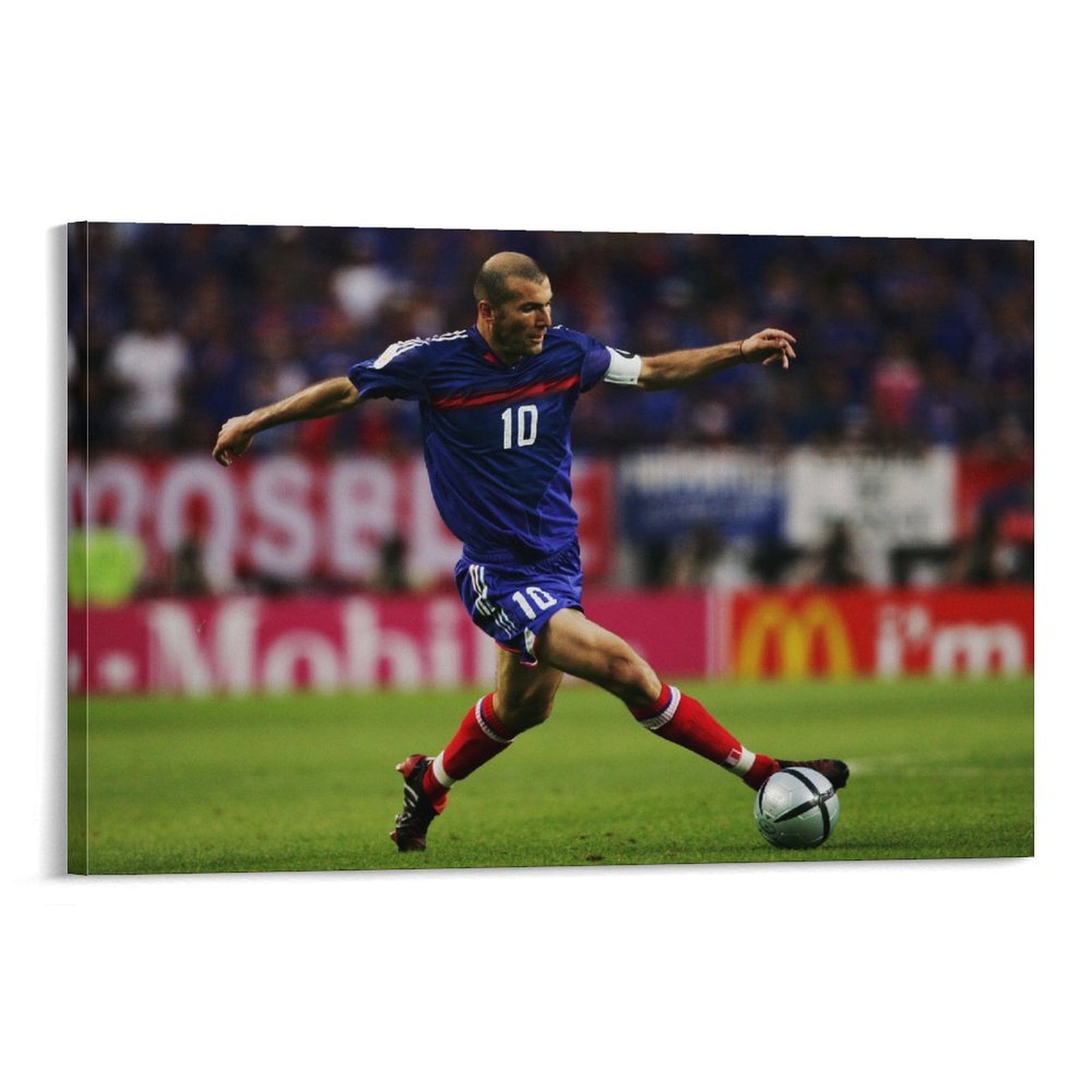 Zinedine Zidane Soccer Player Poster French Sport Poster Cool Artworks ...