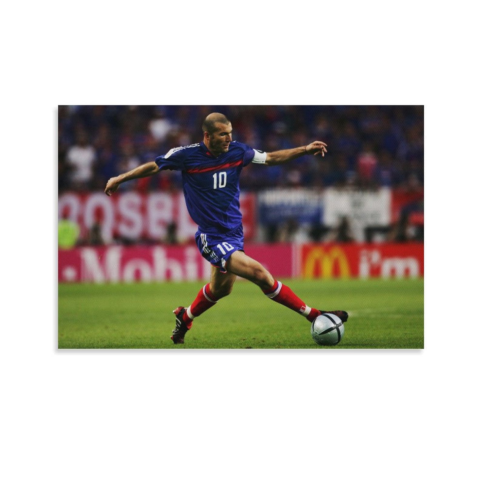 Zinedine Zidane Soccer Player Poster French Sport Poster Decorative ...