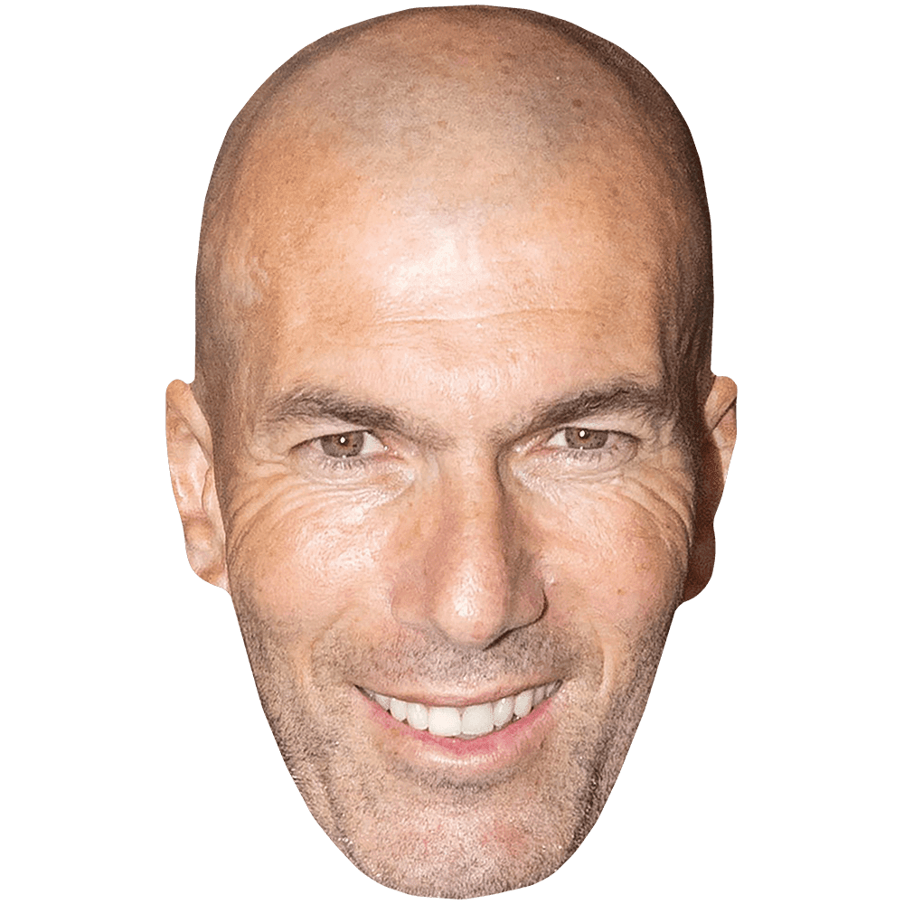 Zinedine Zidane (Stubble) Big Head. Larger than life mask. - Walmart.com