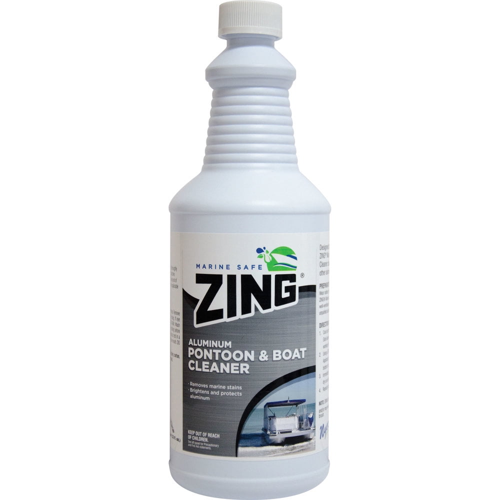 Zing 10121 Marine Safe Aluminum and Pontoon Boat Cleaner - 1 Quart ...