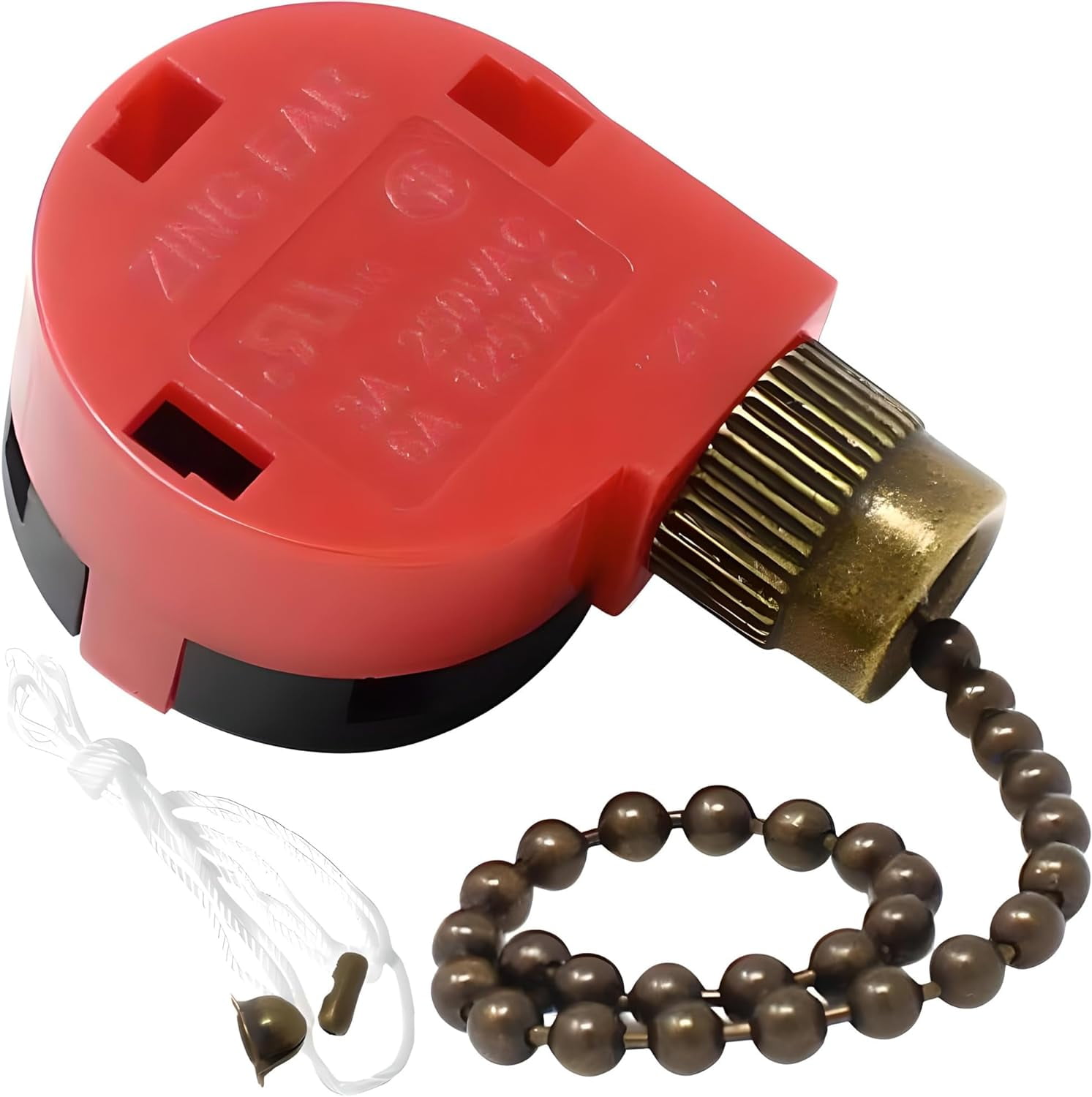 Zing Ear ZE-268S1 Fan Pull Chain Switch 3 Speed 4 Wires Replacement ...