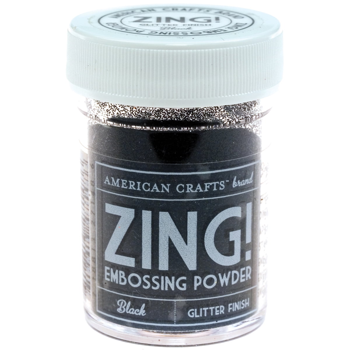 Zing! Glitter Embossing Powder 1oz-Black, Pk 3, American Crafts ...