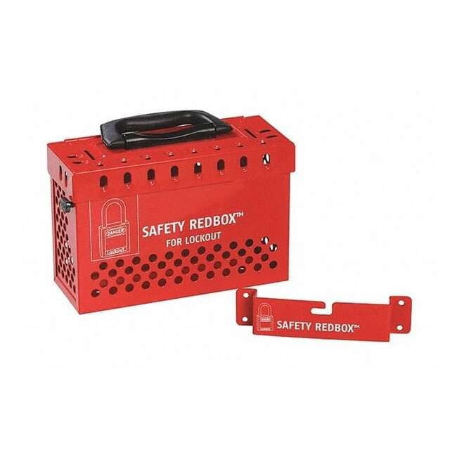 Zing Group Lockout Box,Red,9-1/2 in. W,Steel 45NA01 - Walmart.com
