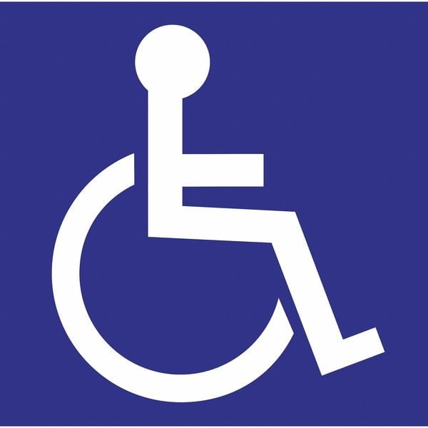 Zing Handicap Window Decals,6 in x 6 in,PK2 2713 - Walmart.com