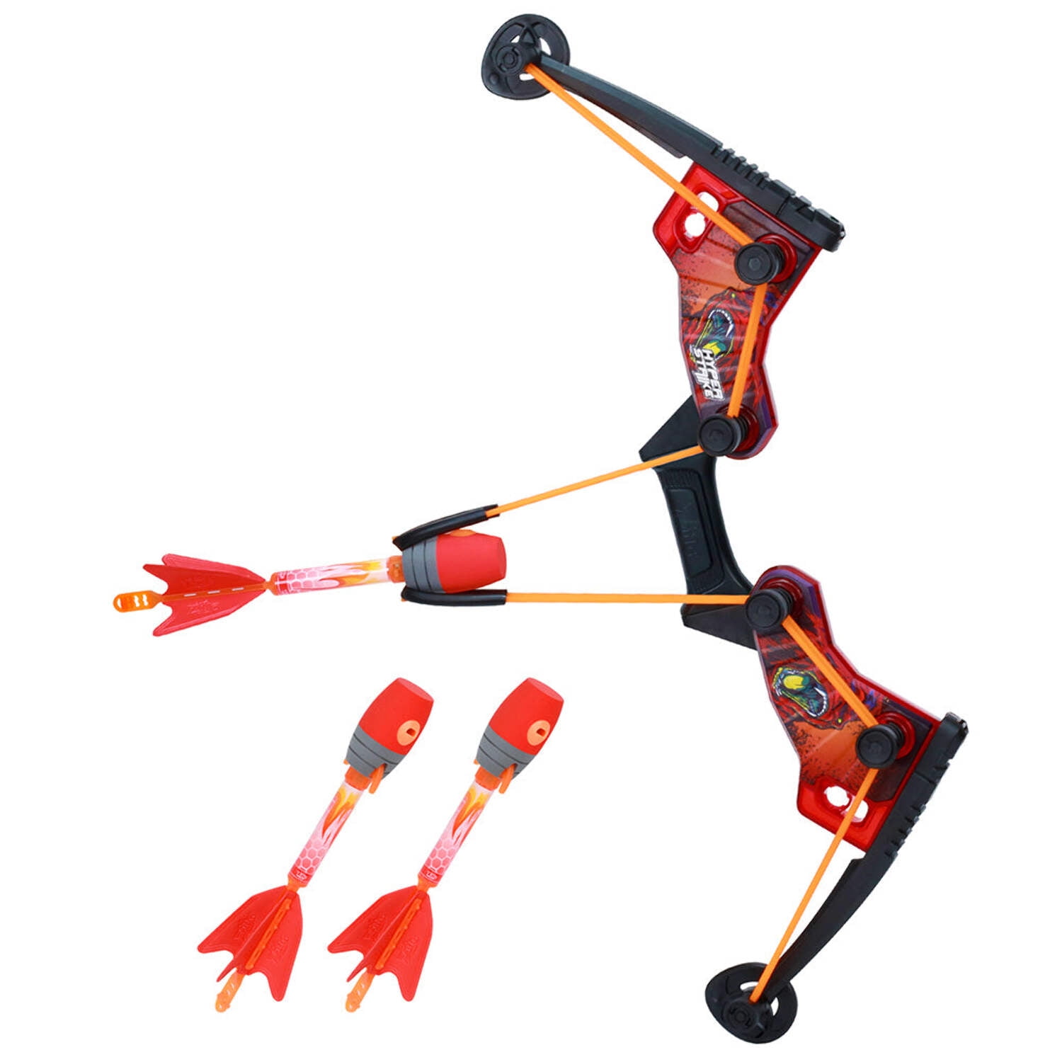 Zing HyperStrike FireTek Bow Archer Pack, Light Up Bow and Light Up ...