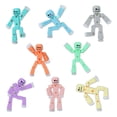 Zing Stikbot 8 Pack - Pastel Special : Collectable Figures, Create Stop ...