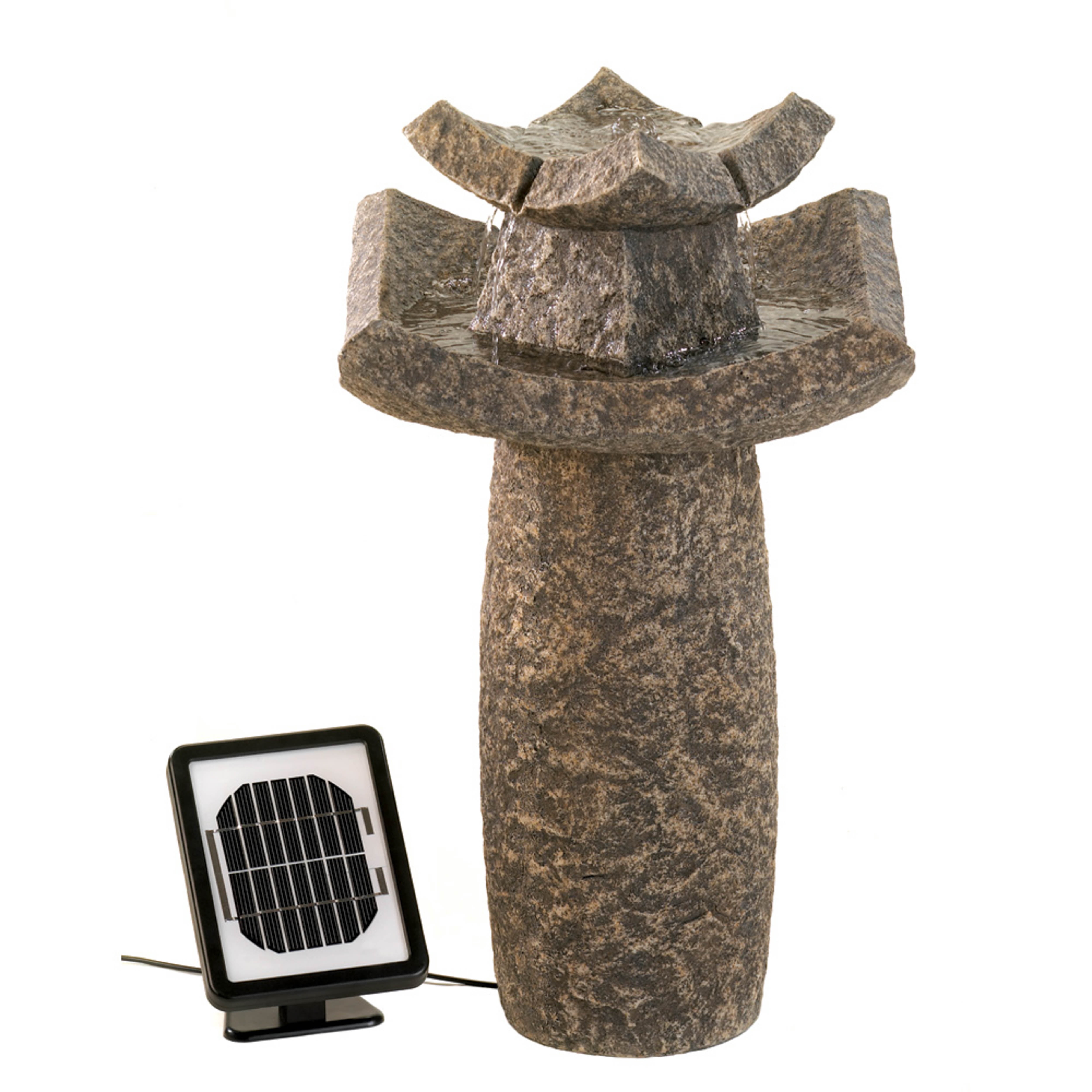 Zingz Home Temple Solar Water Fountain - Walmart.com