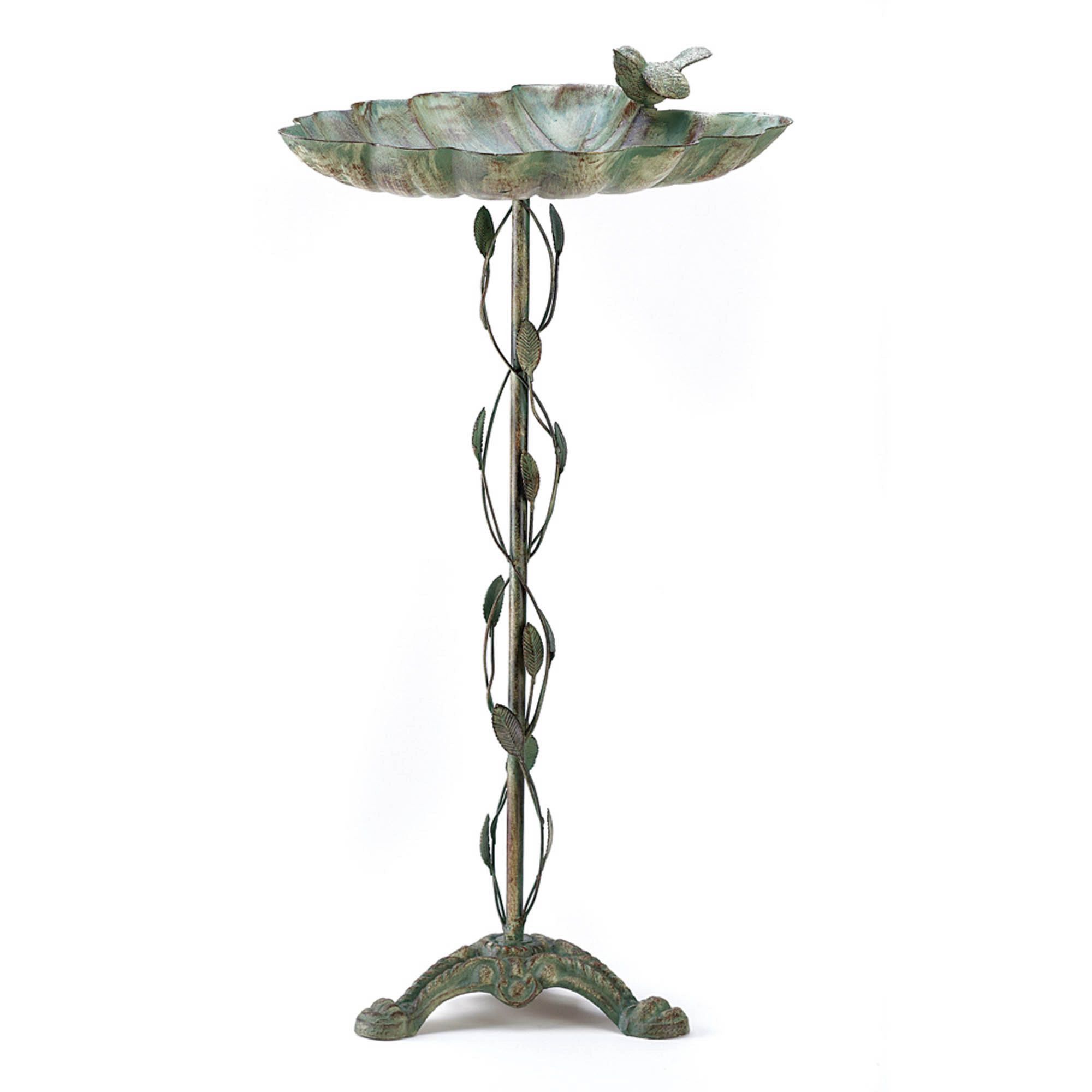 Zingz & Thingz 27.5" Green and Brown Distressed Finish Verdigris Leaf ...