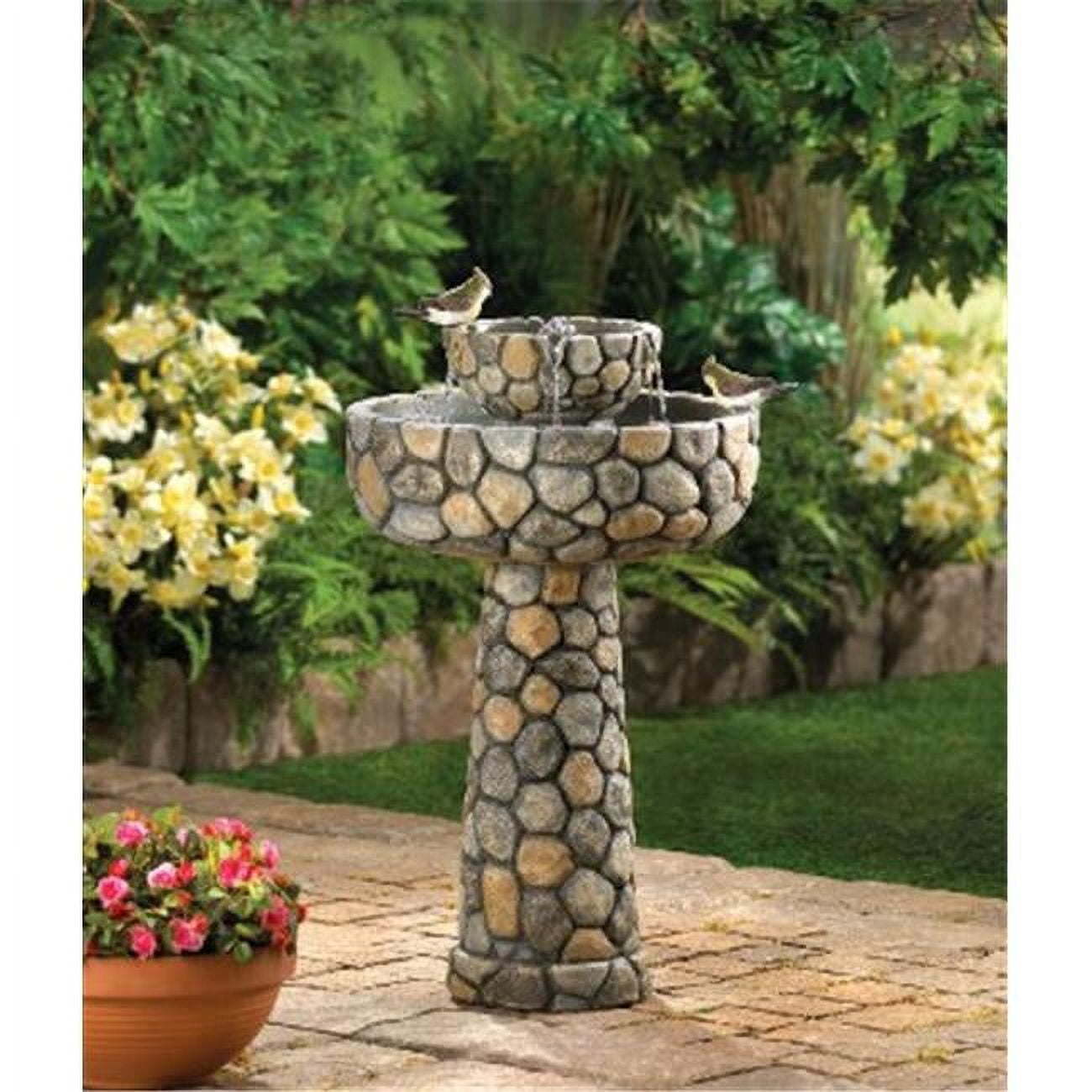Zingz & Thingz 57070058 Wishing Well Rustic Solar Garden Water Fountain ...