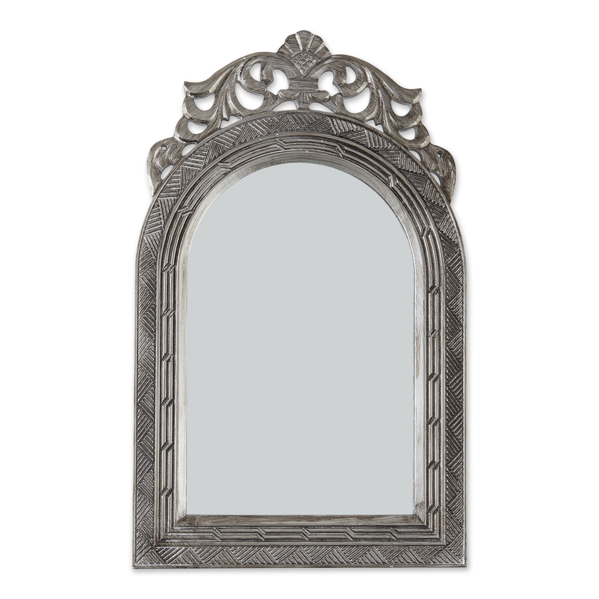 Zingz & Thingz Antique-Style Arched Wall Mirror - 20" - Silver ...