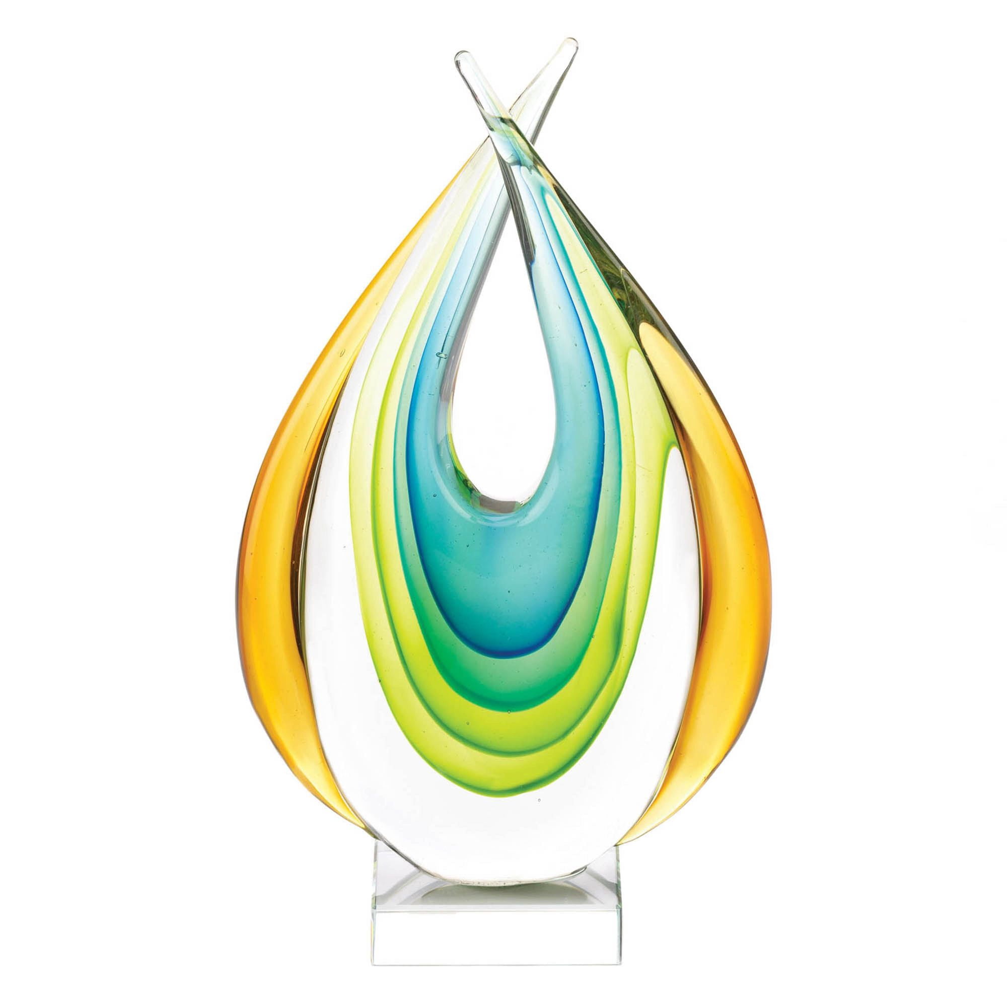 Zingz & Thingz Art Glass Statue - 14.25" - Multi-Color - Walmart.com