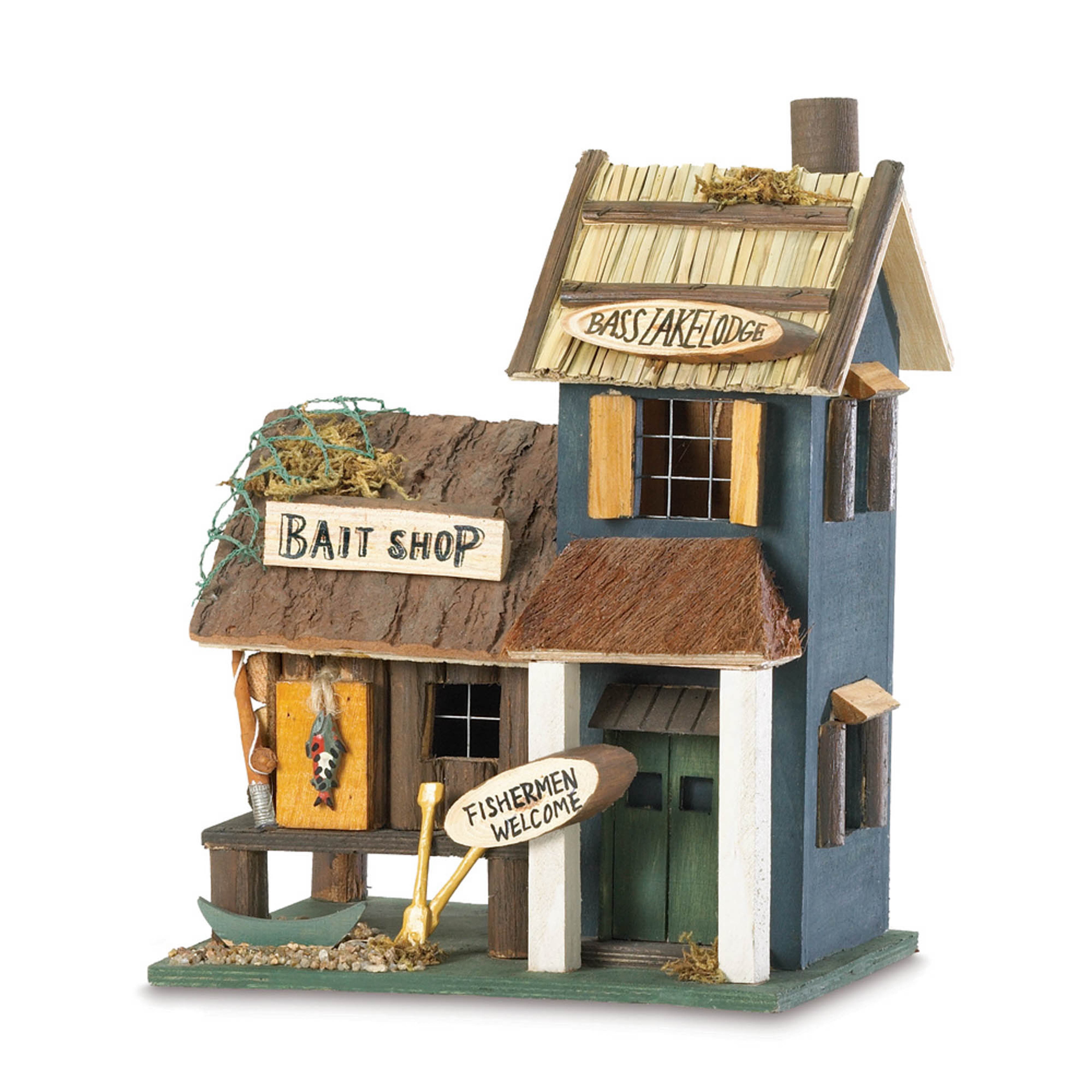 Zingz & Thingz Bass Lake Lodge Birdhouse 8x6x10.25" - Walmart.com