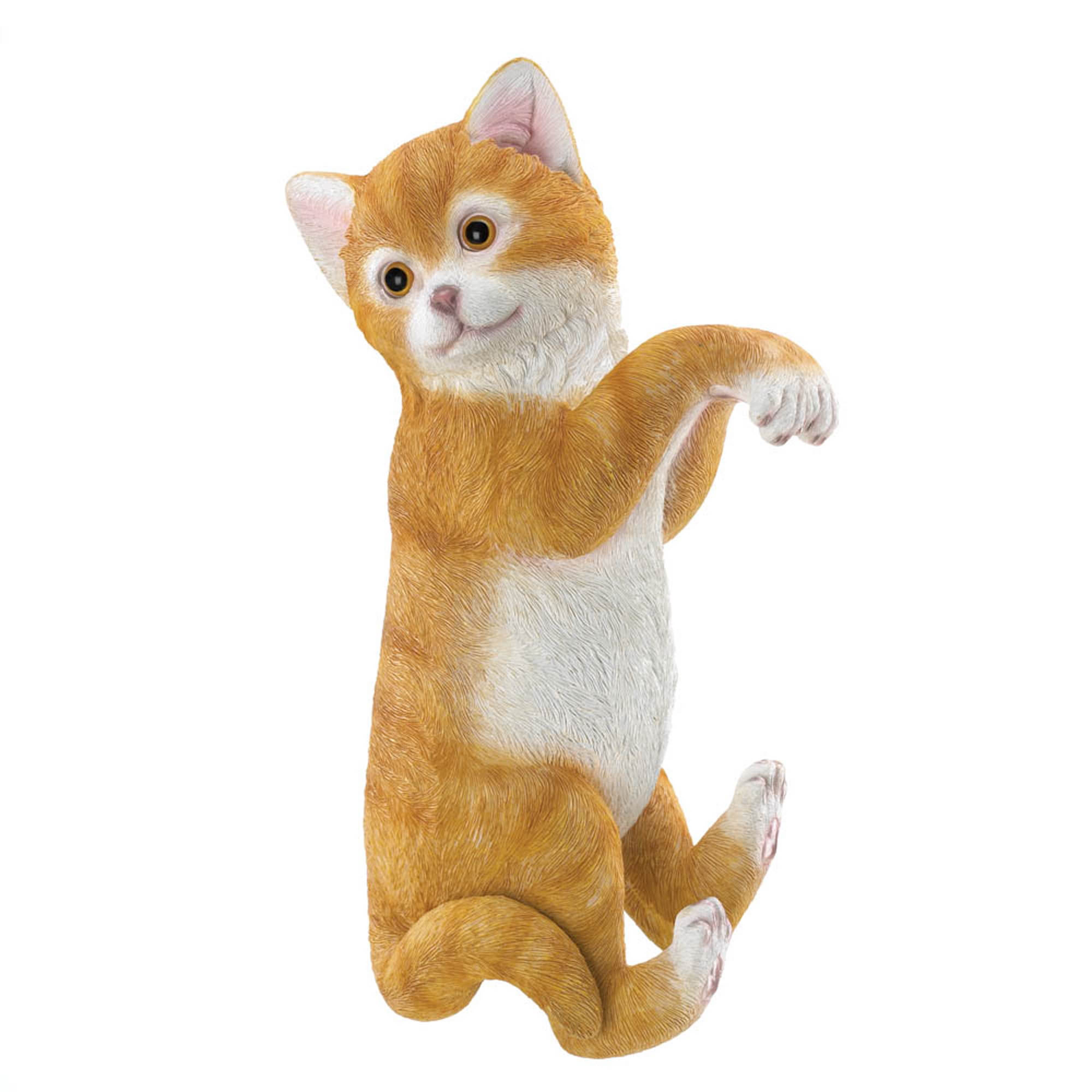 Zingz & Thingz Climbing Cat Amber Décor 4.5x4x11.25" - Walmart Business ...