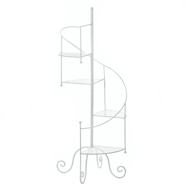 Zingz & Thingz Curved Banister Outdoor Plant Stand - 39" - White ...