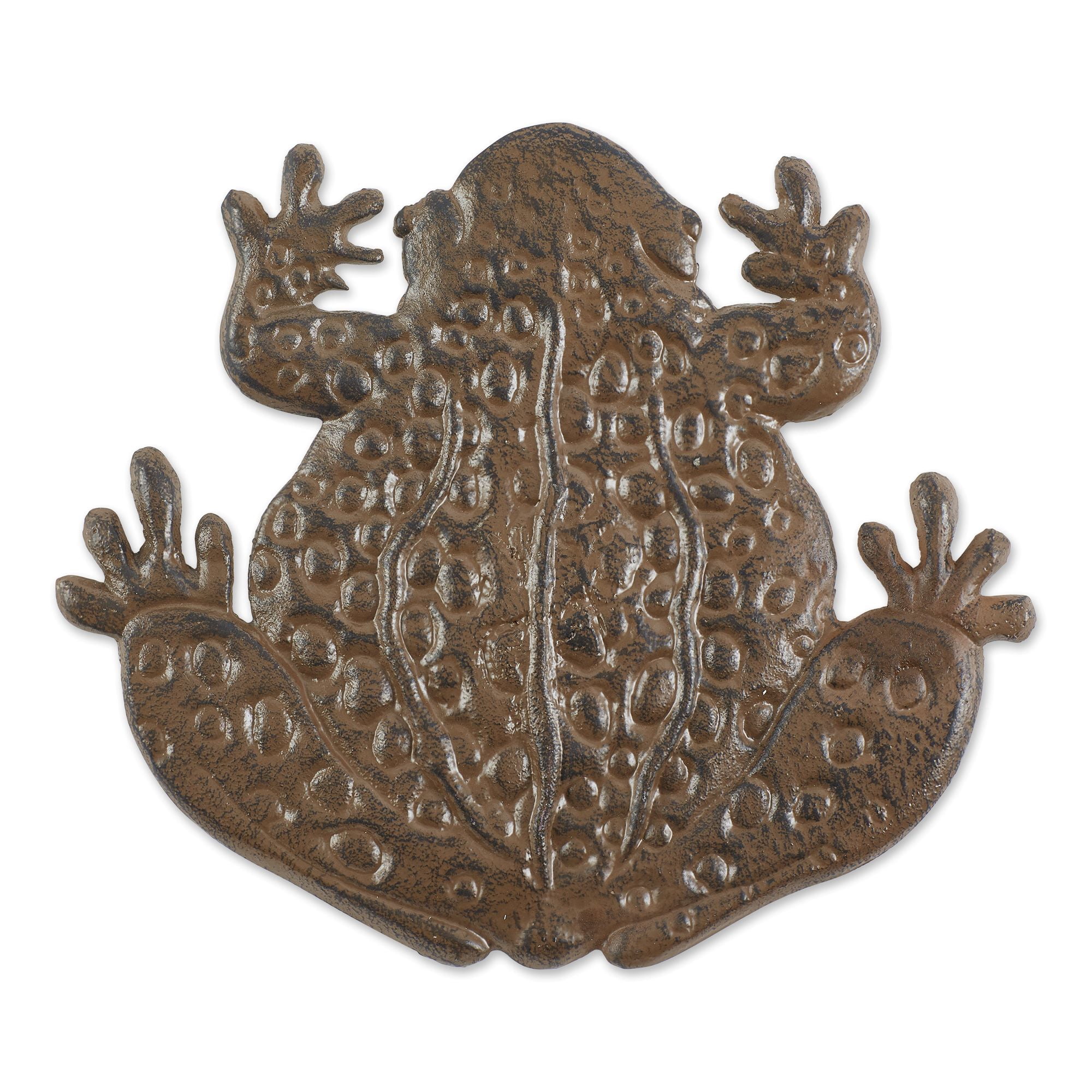 Zingz & Thingz Frog Outdoor Garden Cast Iron Stepping Stone - 13.25 ...