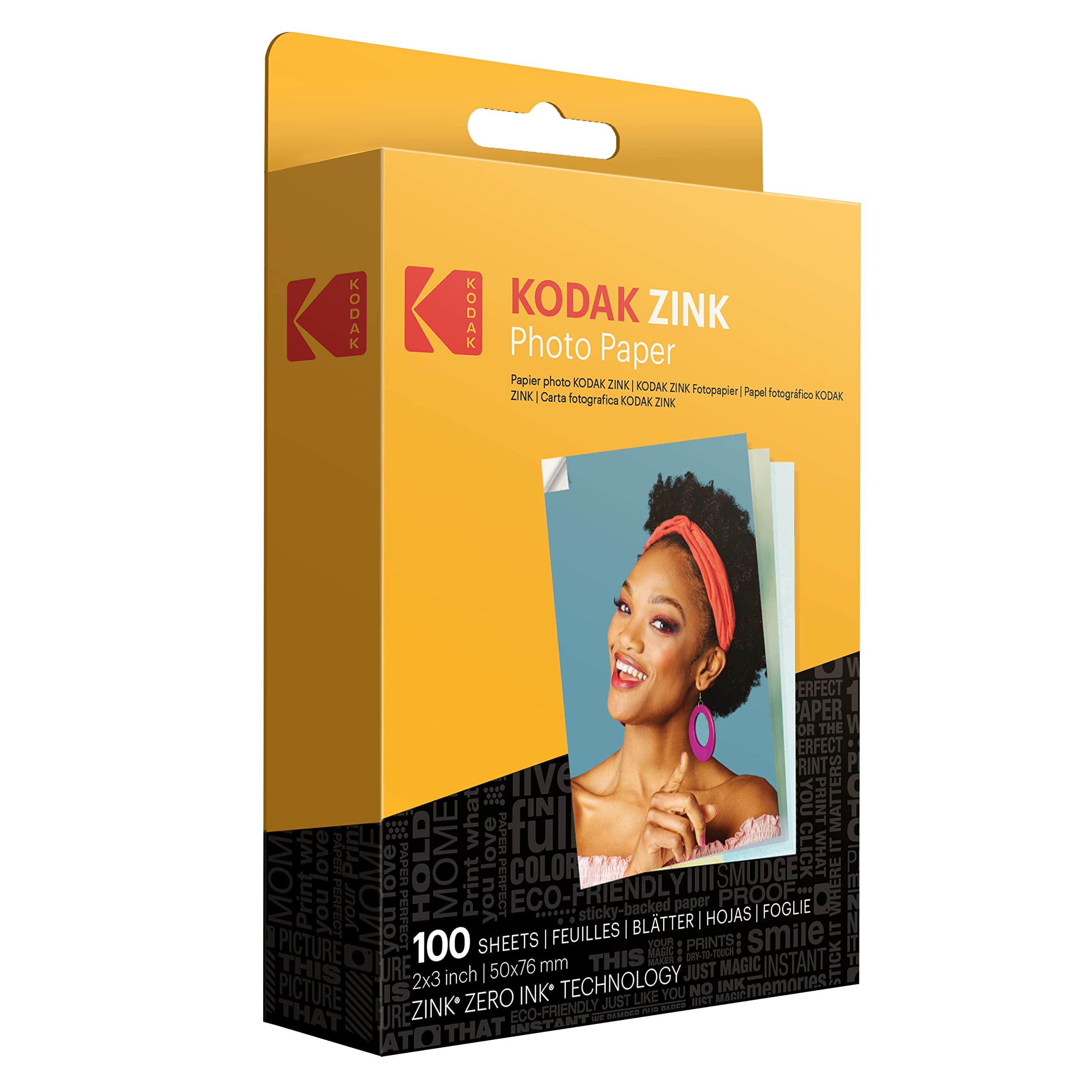 Zink 2"x3" Premium Photo Paper (100 Sheets) for KODAK PRINTOMATIC ...