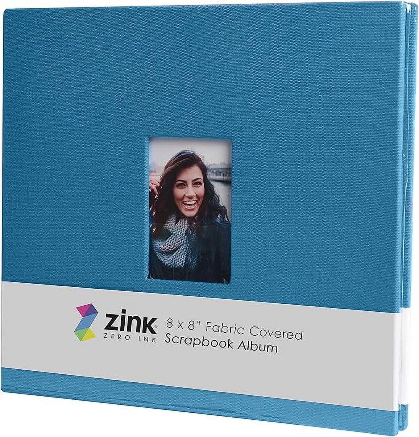 Zink Cloth Covered Scrapbook Album, 8" x 8” Large Photo Album Scrapbook ...
