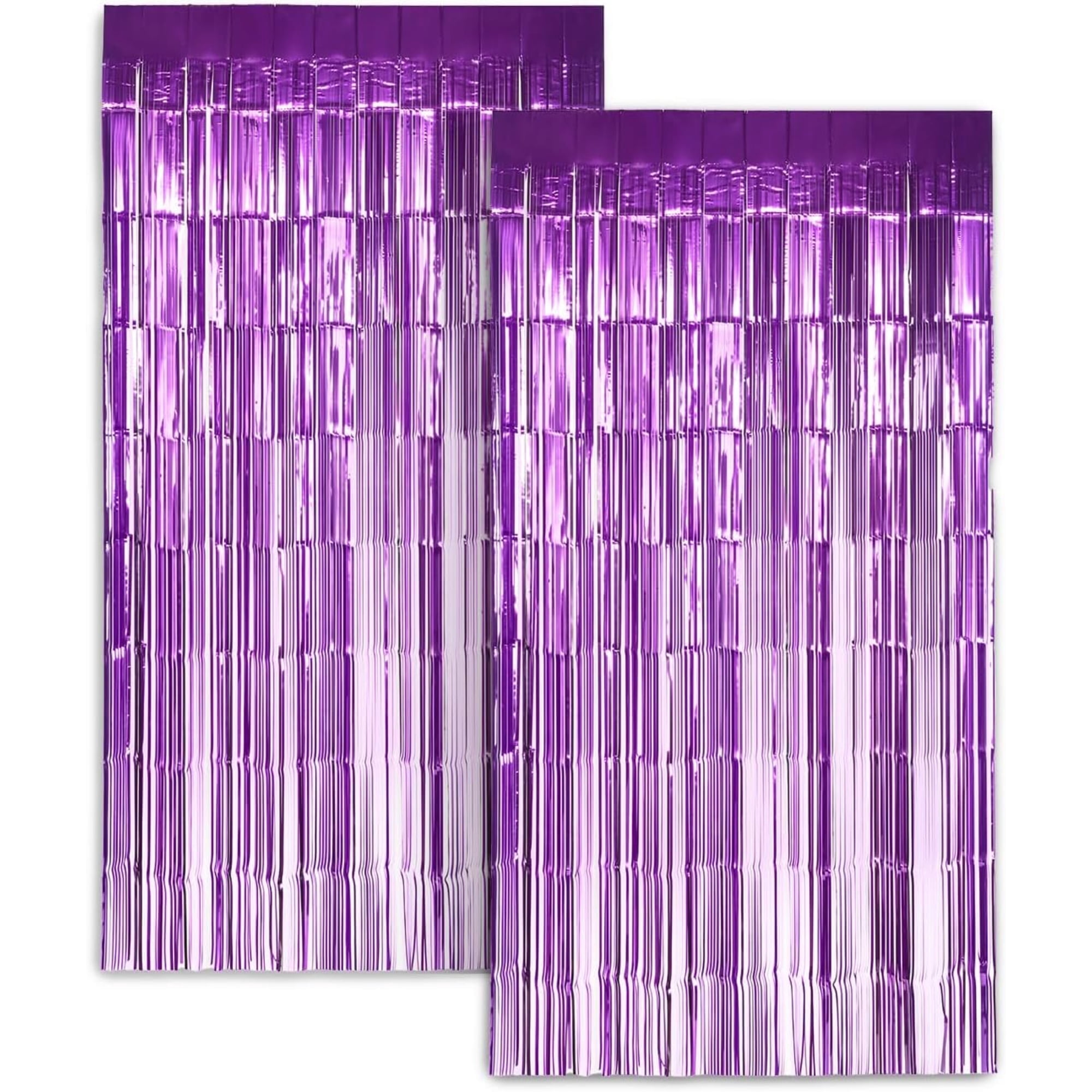 Zink Foil Curtain Backdrop (Purple), Tinsel Streamers for Photo Booths ...