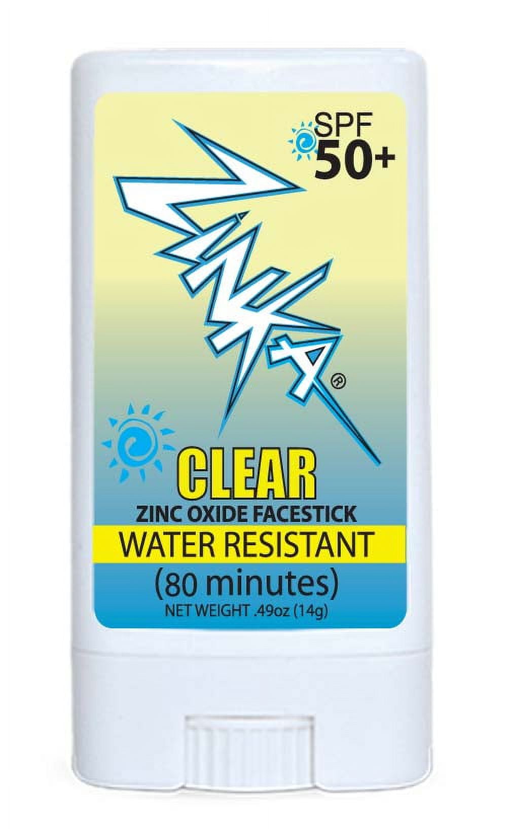 Zinka Men's Clear Face Sun Protector, SPF 50 Sunscreen, Solar ...