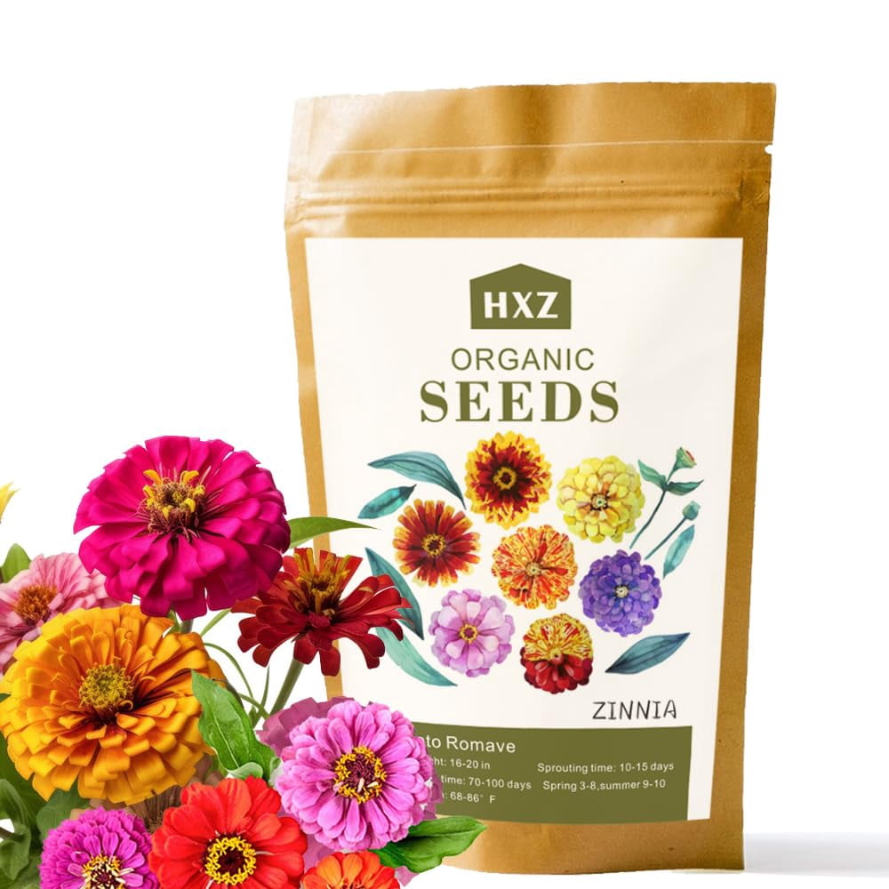 Zinnia Seeds for TWE5 Planting Outdoors, 2000+ Zinnia Flower Seeds ...