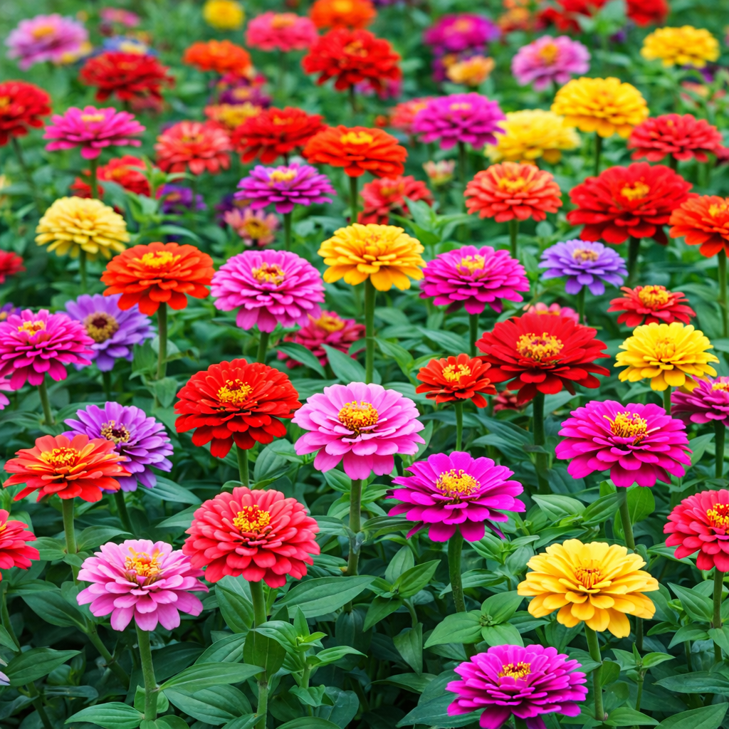 Zinnia Super Cactus Mix 200 Seeds Huge 6" Flower Elegant Garden ...