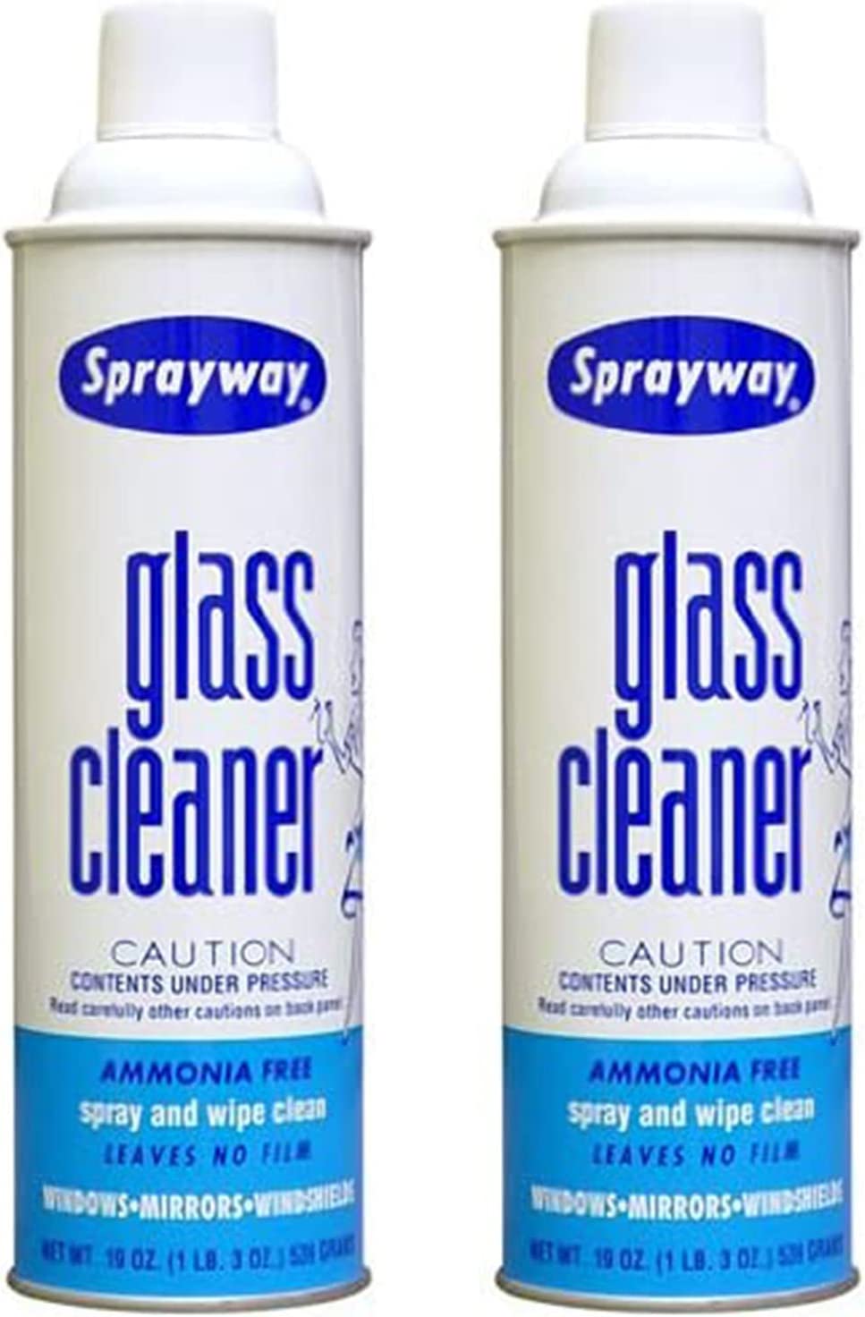 Zinshine 2 Packs Glass Cleaner Spray No Ammonia, Window and Mirror ...