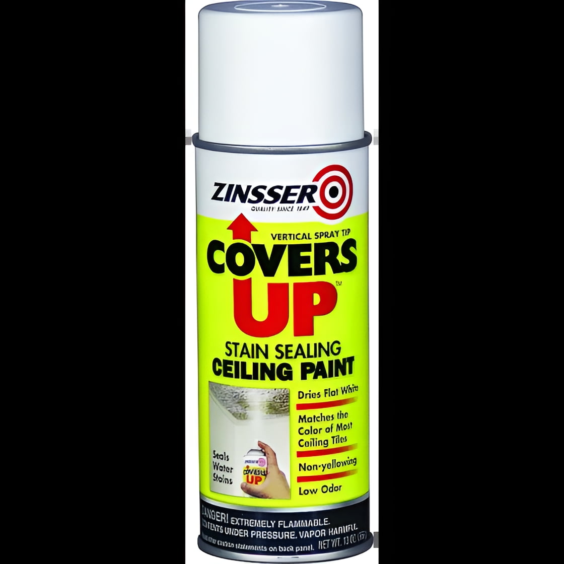 Zinsser 03688 Covers Up Stain Killer Primer Interior Ceiling Paint ...