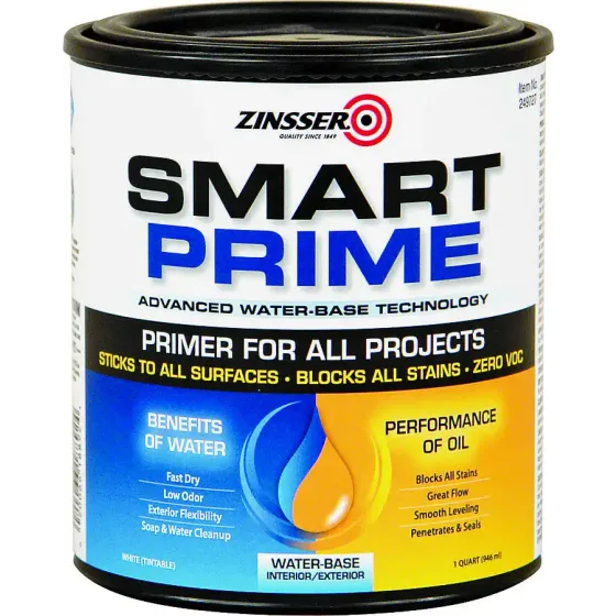 Zinsser Smart Prime High-Performance Paint Primer, 1 qt - Walmart.com
