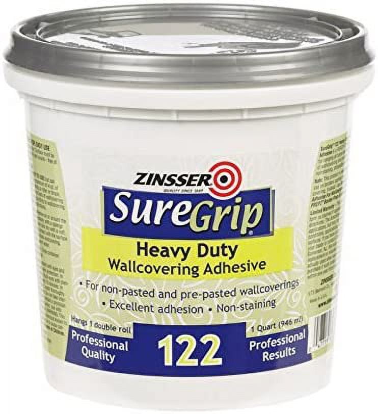 Zinsser 69384 1 Quart Clear SureGrip Strippable Wall Covering Adhesive ...