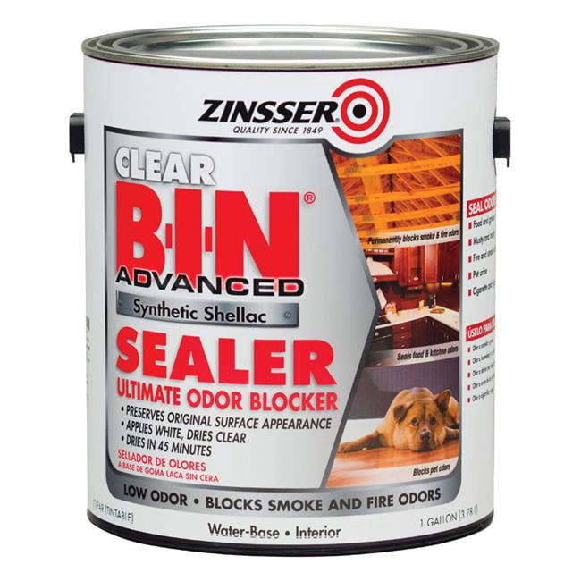 Zinsser B-I-N Advanced Clear Odor Blocking Sealer for All Surfaces, 1 ...
