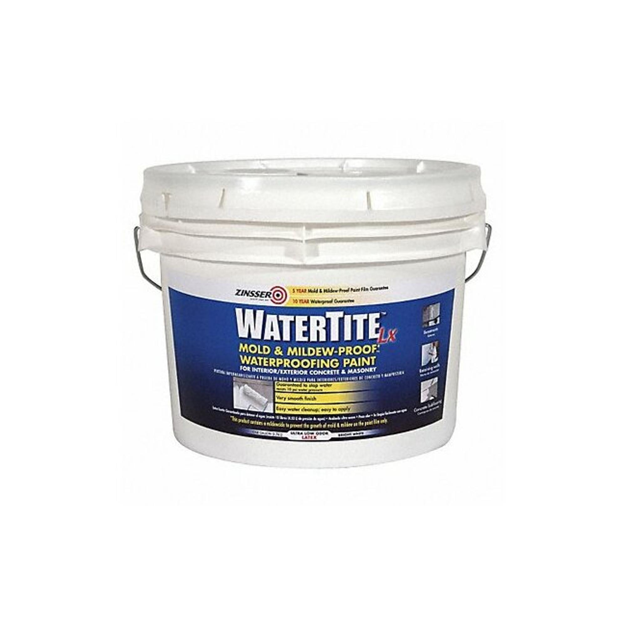 Zinsser 3 Gallon Mold and Mildew-Proof Resistant Waterproof Paint ...