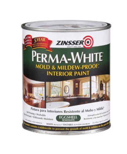 Zinsser Perma-White Mold & Mildew-Proof Interior Paint, 1 Quart ...