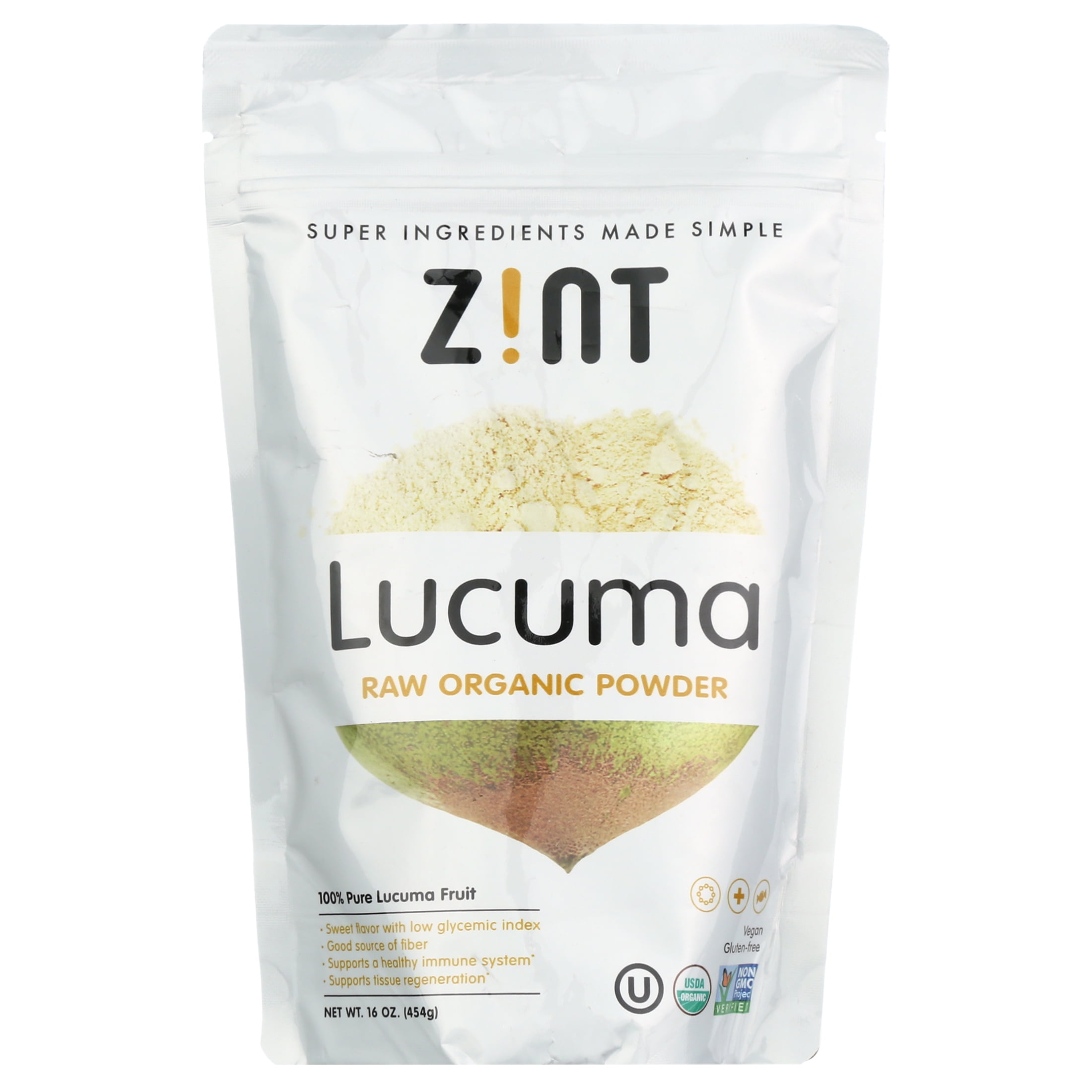 Zint Lucuma Organic Powder, Sweet, Low Glycemic Index, Fiber Source, 16 ...