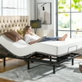 Zinus 14" Jared Adjustable Bed Frame Metal Base with Wall Hugger, Twin ...
