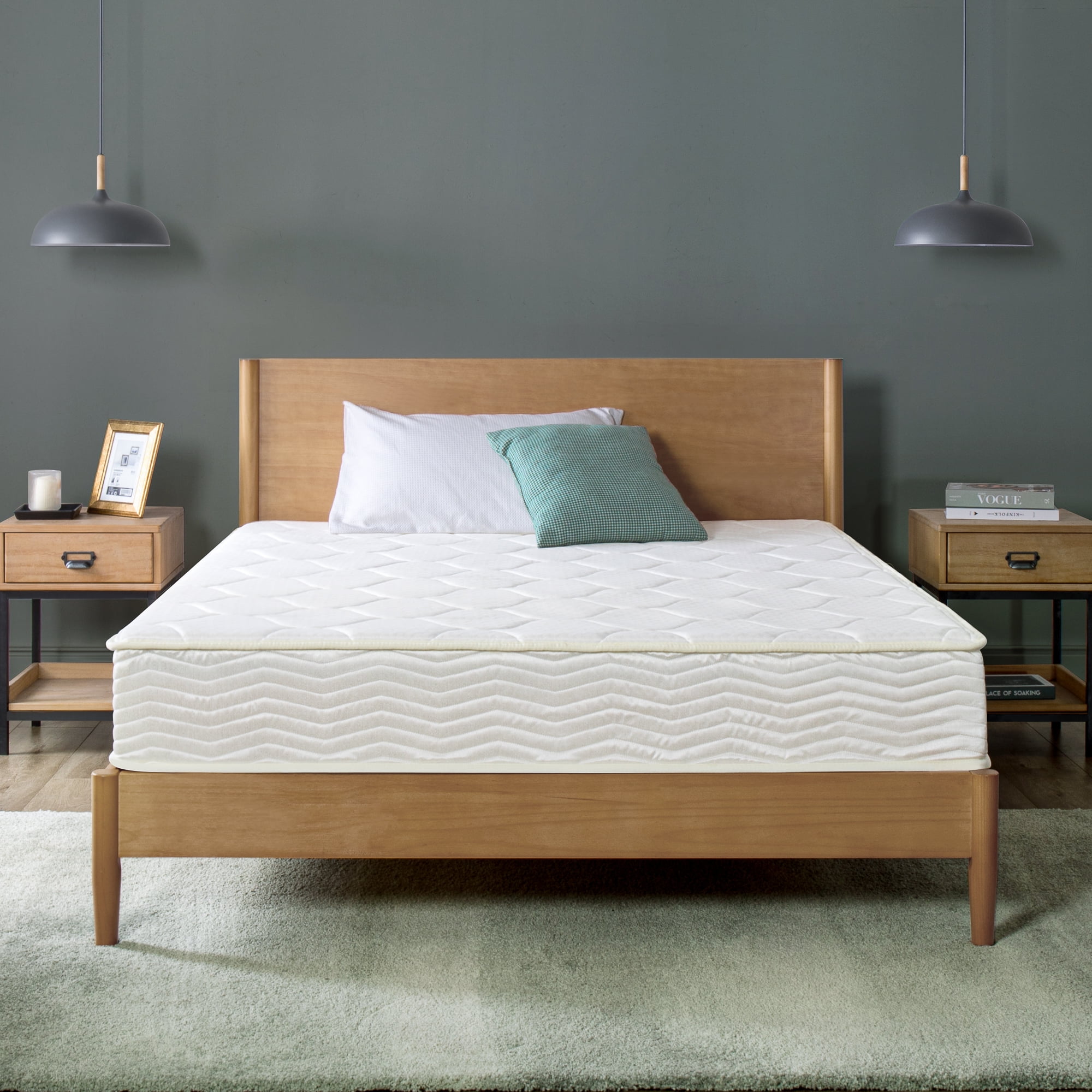 Zinus 8" Bonnell Innerspring Mattress Firm Feel, Queen - Walmart.com