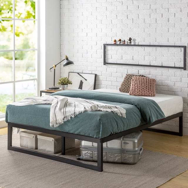Free Shipping! Zinus Abel 14" Metal Bed Frame with Steel Slat Support ...