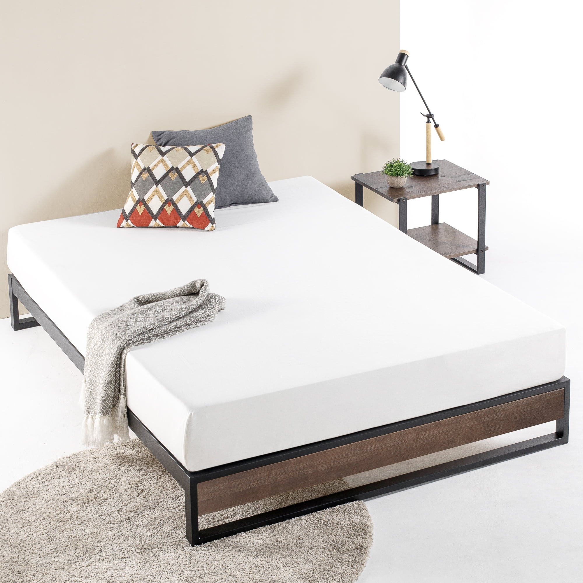 Zinus Good Design Winner Suzanne 10" Bamboo and Metal Platform Bed ...