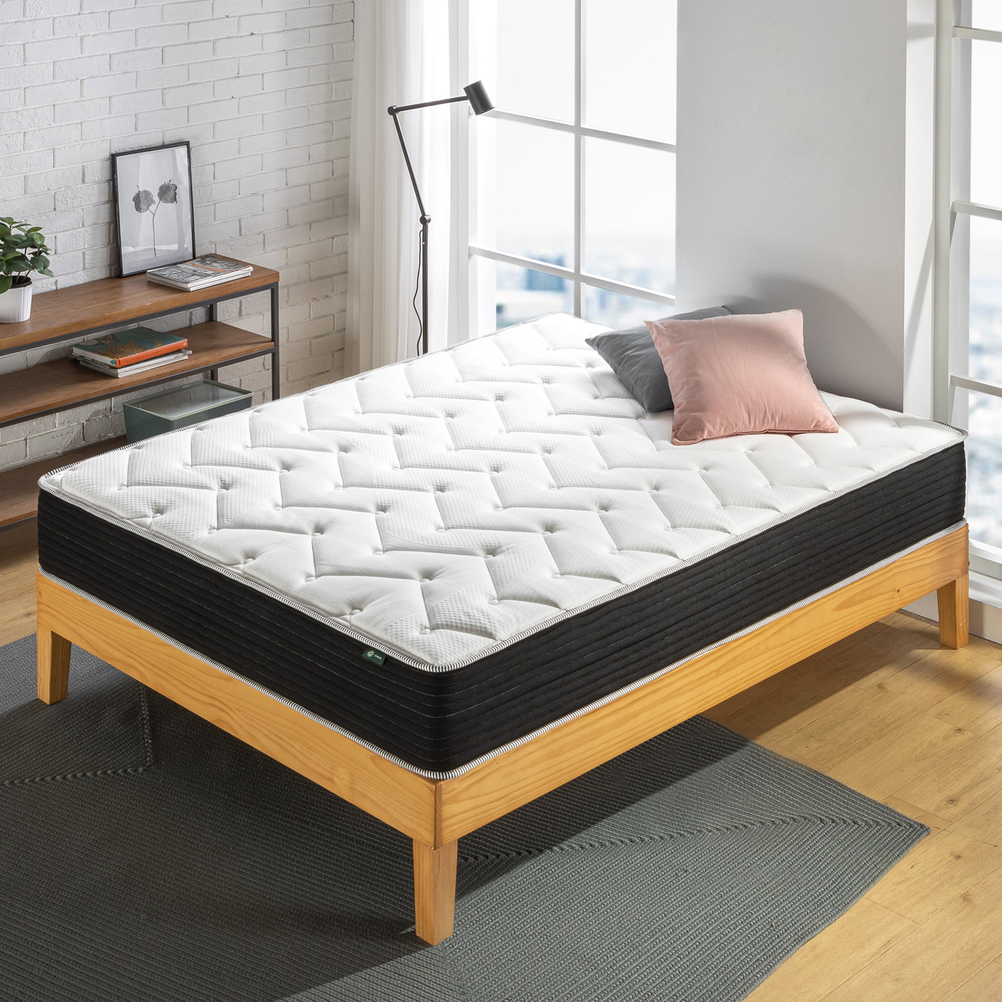 Zinus Spa Sensations 10" Classic Pocket Spring Hybrid Mattress, Adult ...
