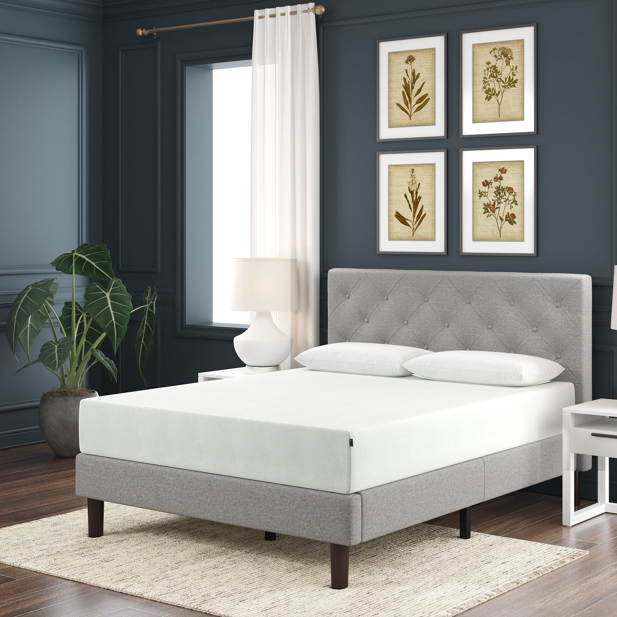 Zinus Spa Sensations Green Tea Rest Well Twin, Adult, 10" Medium Memory ...