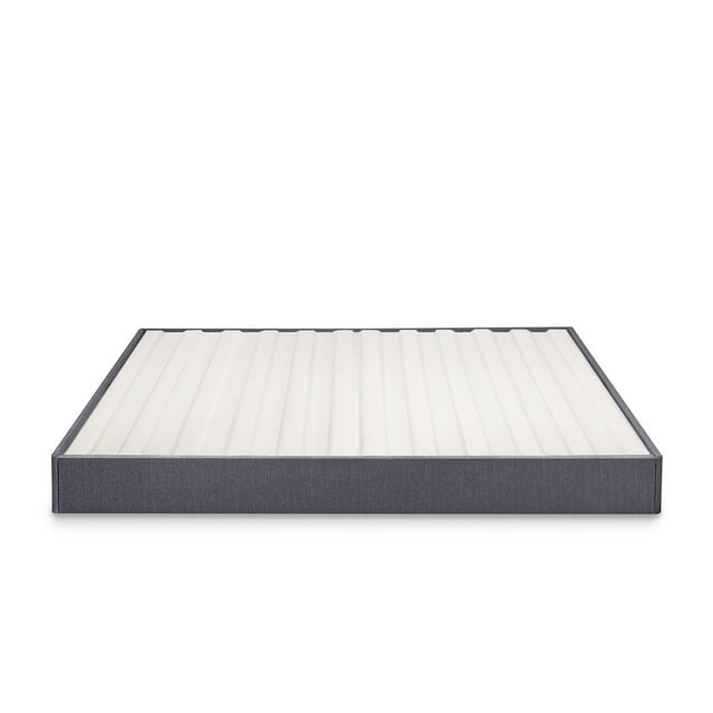 Zinus Upholstered 7.5” Metal Box Spring with Wood Slats, Twin - Walmart.com