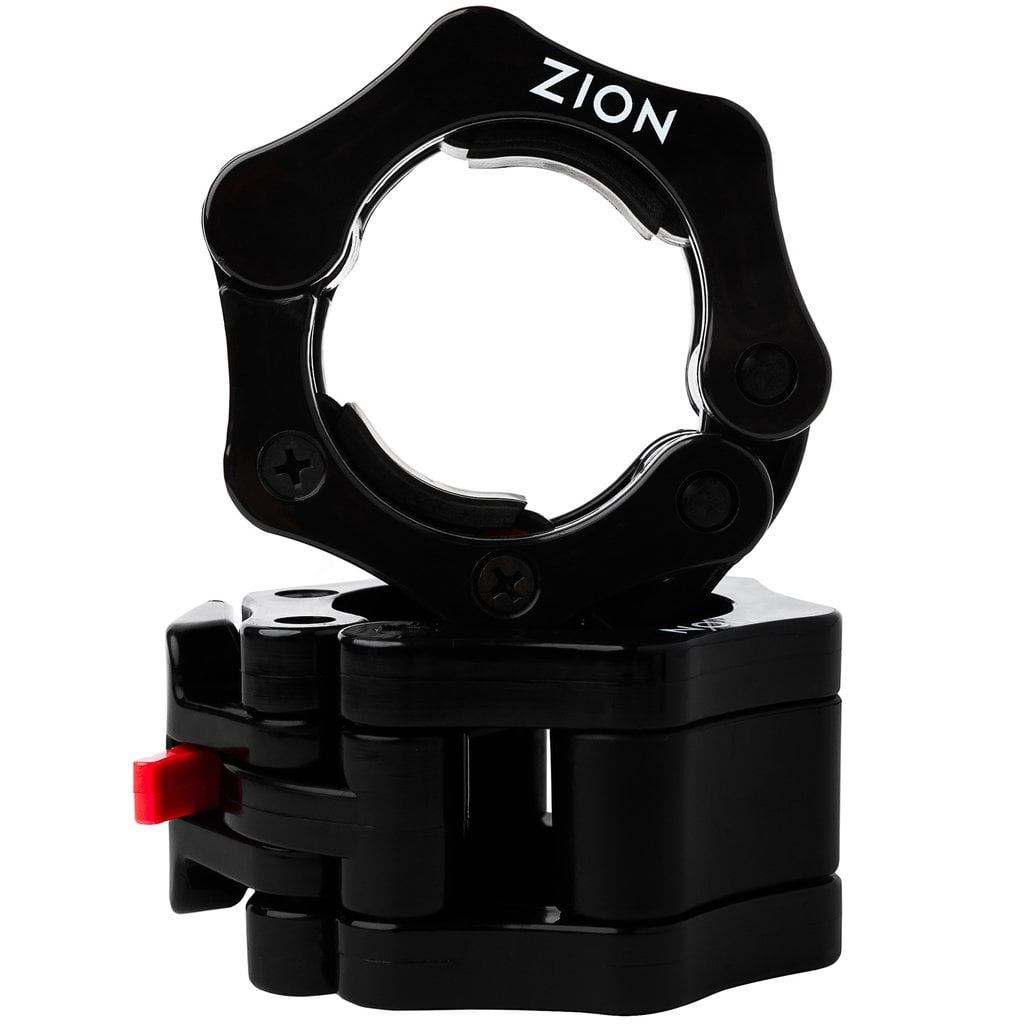 Zion Fitness Olympic Barbell Clamps 2 inch Quick Release Pair of ...