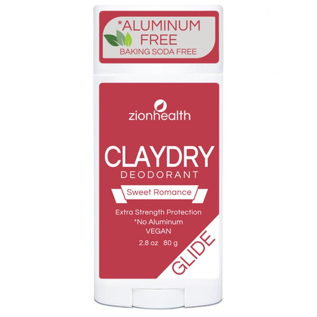 Zion Health Clay Dry Glide Sweet Romance Deodorant 2.8 oz Stick ...