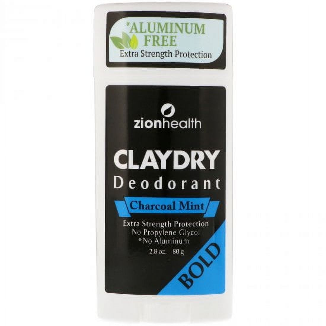 Zion Health - Clay dry Deodorant Charcoal Mint bold - 1 Each - 2.8 OZ ...